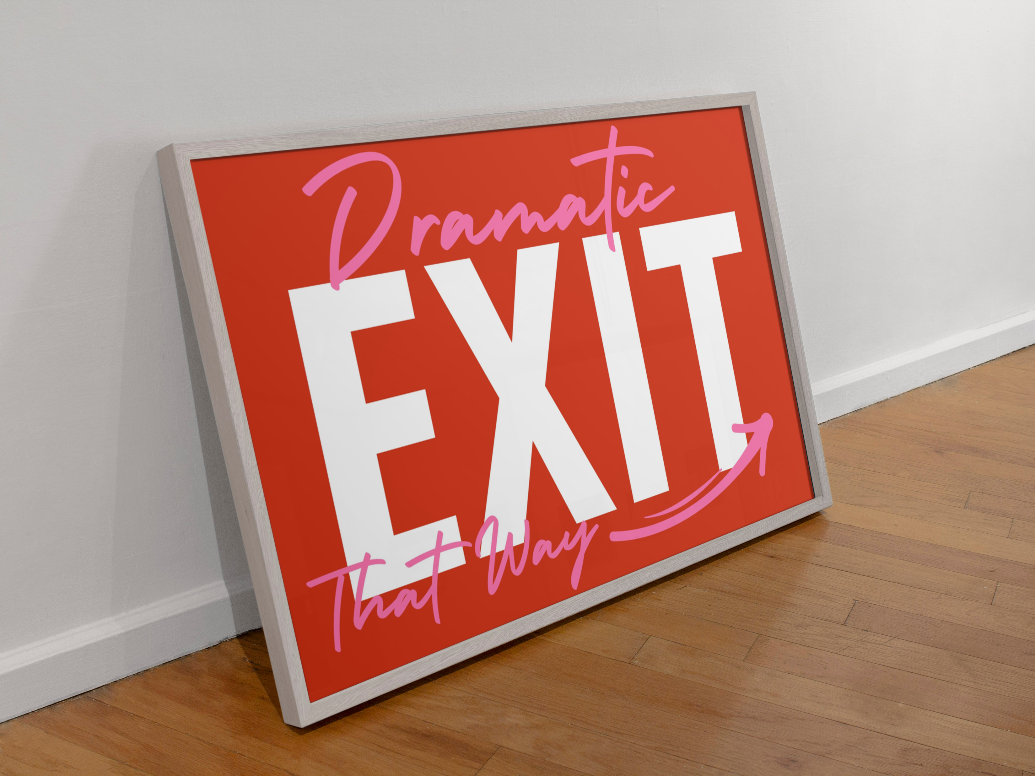 Blue Iris Designs Dramatic Exit A3 Print.– The Projekt Store
